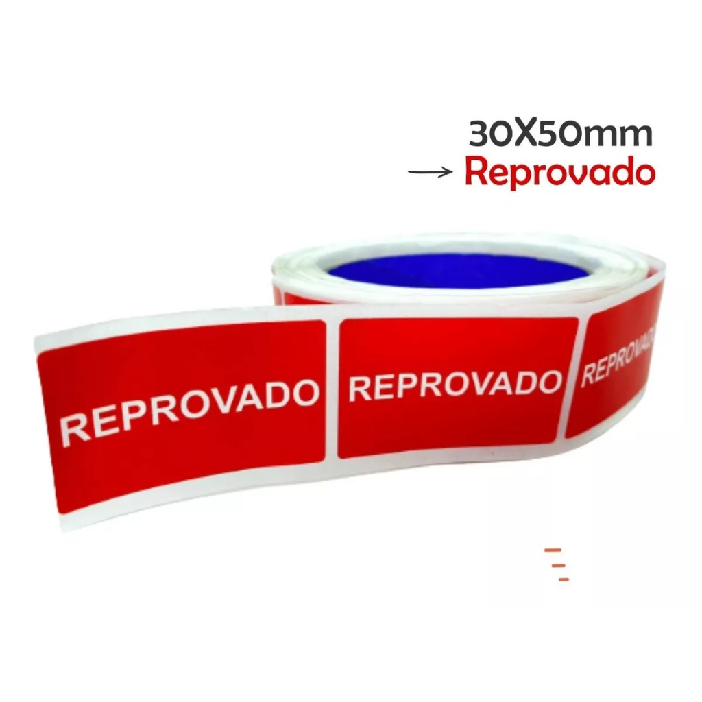 Etiqueta Identificação Papelaria Aprovado - Em Analise - Reprovado ...