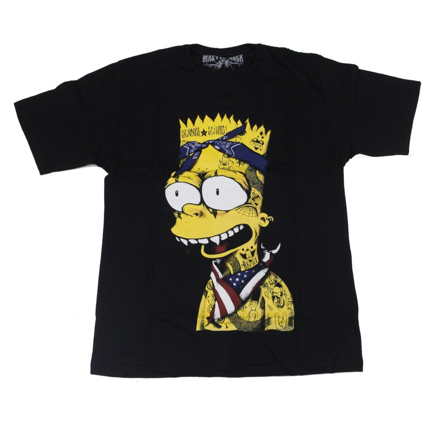 Camiseta Blusa Adulto Unissex Os Simpsons Bart Tupac Mr1213 | Shopee Brasil