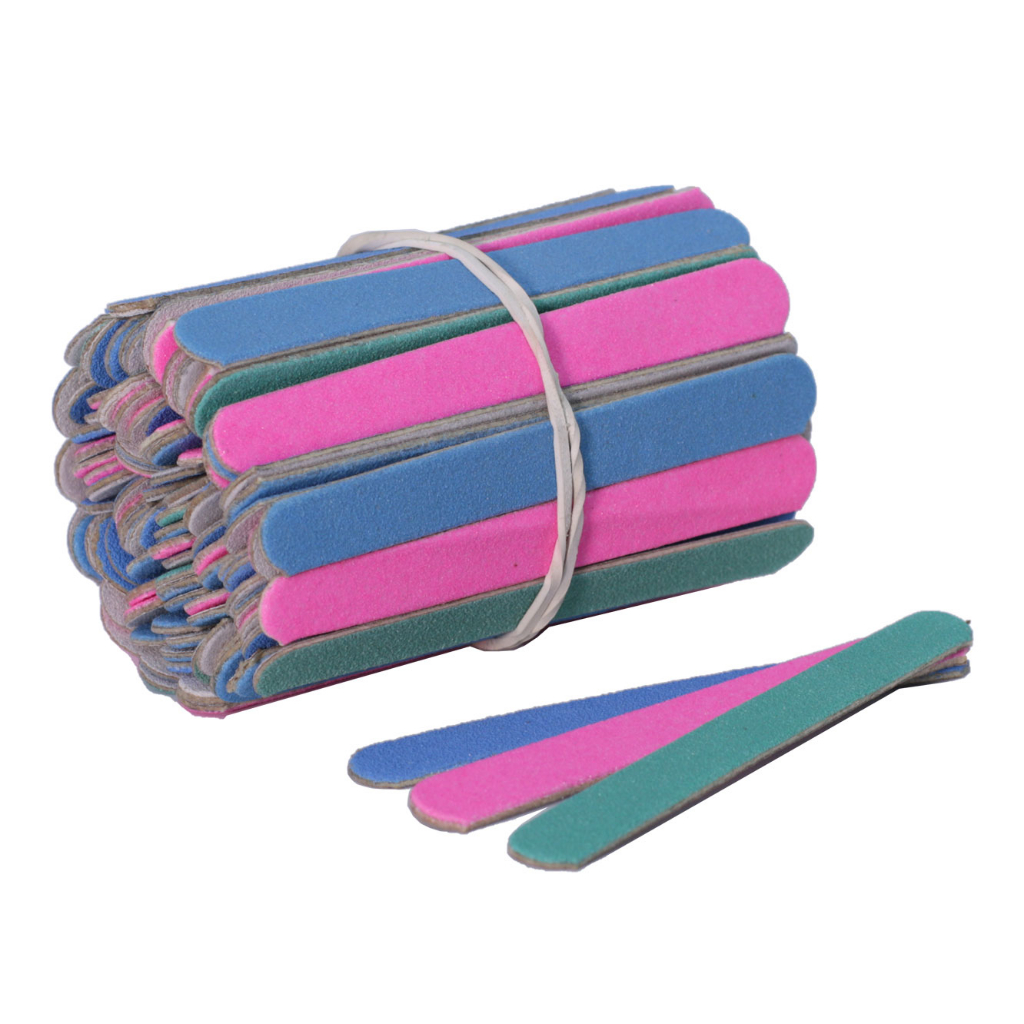 Mini Lixa para Unhas - Colorida - 100 unidades - Higibeauty | Shopee Brasil