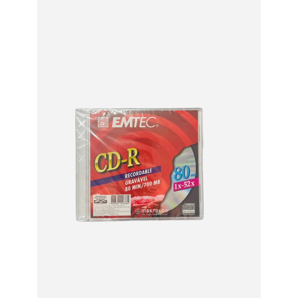 CD-R Virgem 52x/700Mb/80 Min 1Un | Shopee Brasil