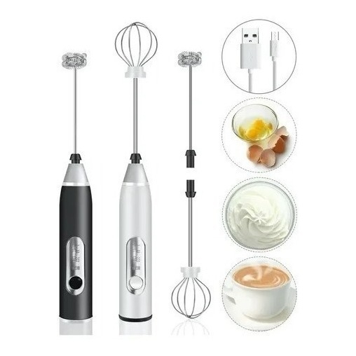 Mini Mixer Eletrico Portatil 2 em 1 Misturador e Batedor de Bebidas e ...