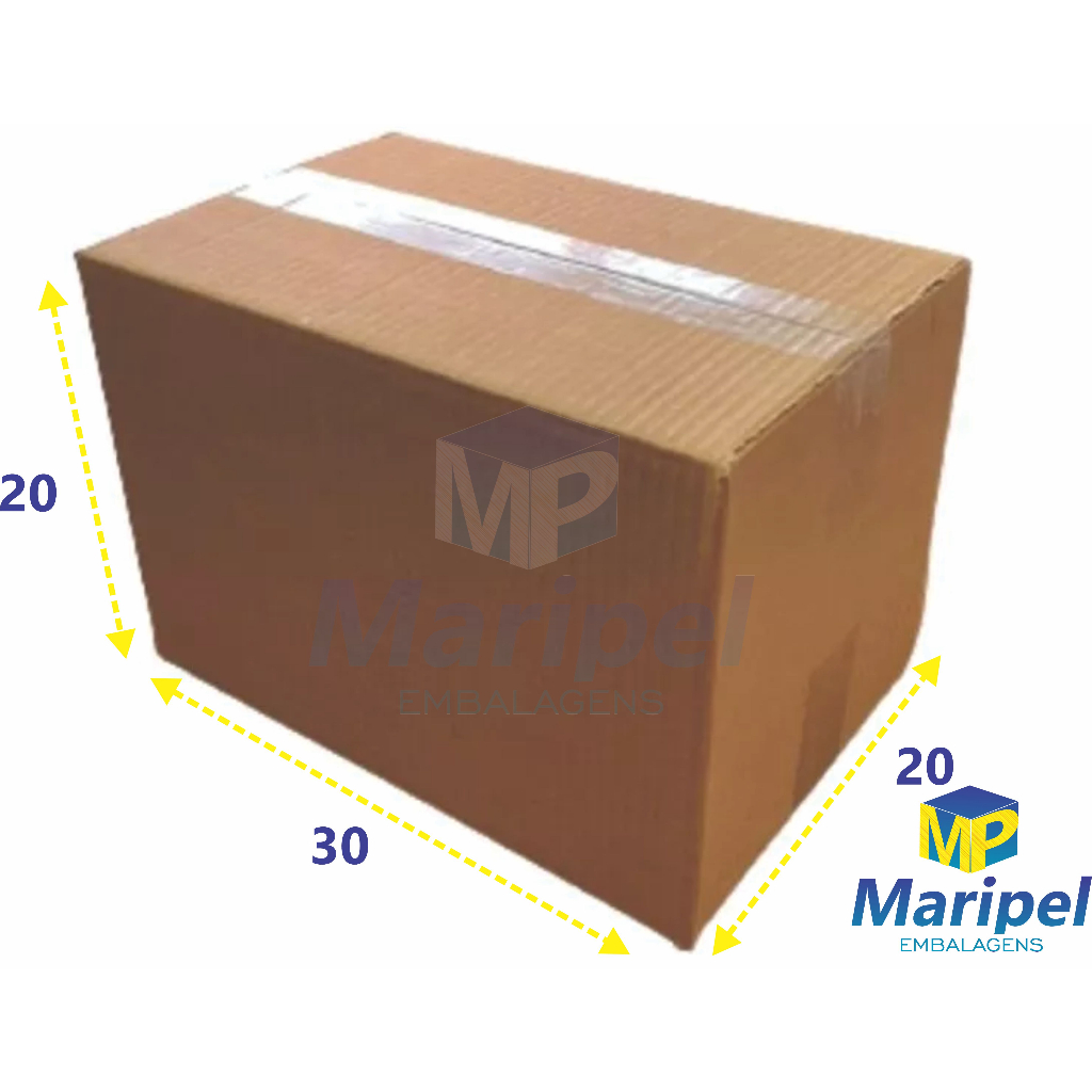 25 caixa de papelão 30x20x20 | Shopee Brasil