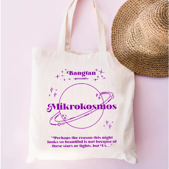 Bolsa Ecobag MIKROKOSMOS Bangtan BTS | Shopee Brasil