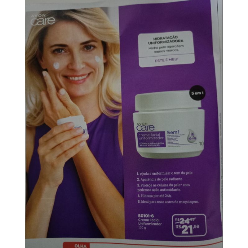 creme facial uniformizador 5 em 1 Avon 100g val 04/2026 | Shopee Brasil
