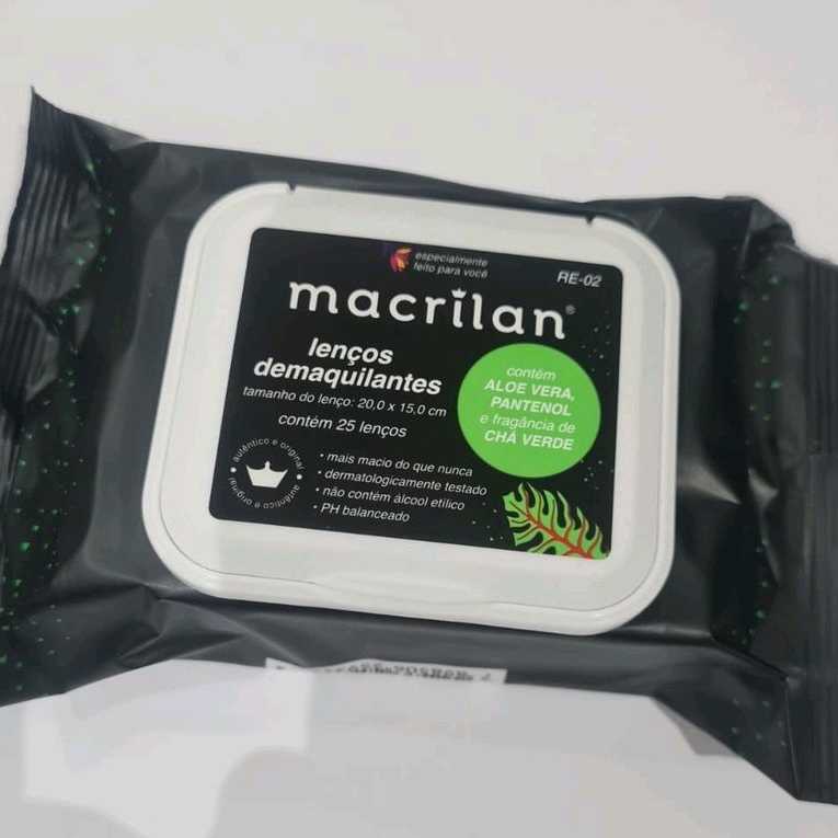 LENCOS DEMAQUILANTES MACRILAN RE02 - UNID | Shopee Brasil