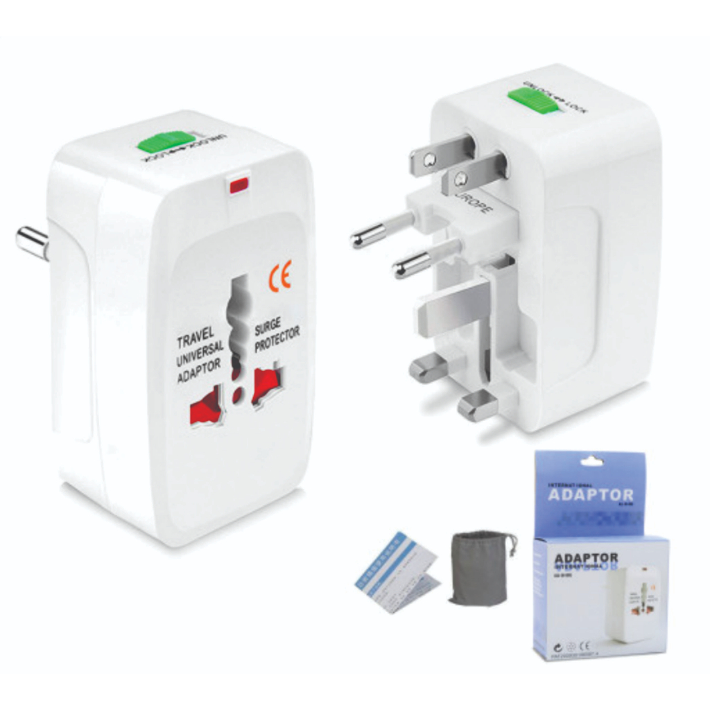 Adaptador Tomada Universal Padrão Internacional + 150 Países 110/220V ...
