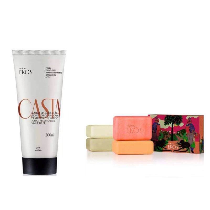Natura Ekos Kit Presente Hidratante e Sabonetes | Shopee Brasil
