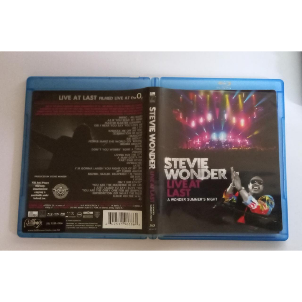 Blu-ray Stevie Wonder Live Last a Wonder summer´s night | Shopee Brasil