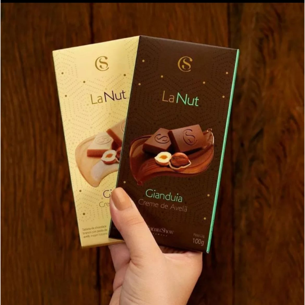 Barra de chocolate La Nut Cacau Show. | Shopee Brasil
