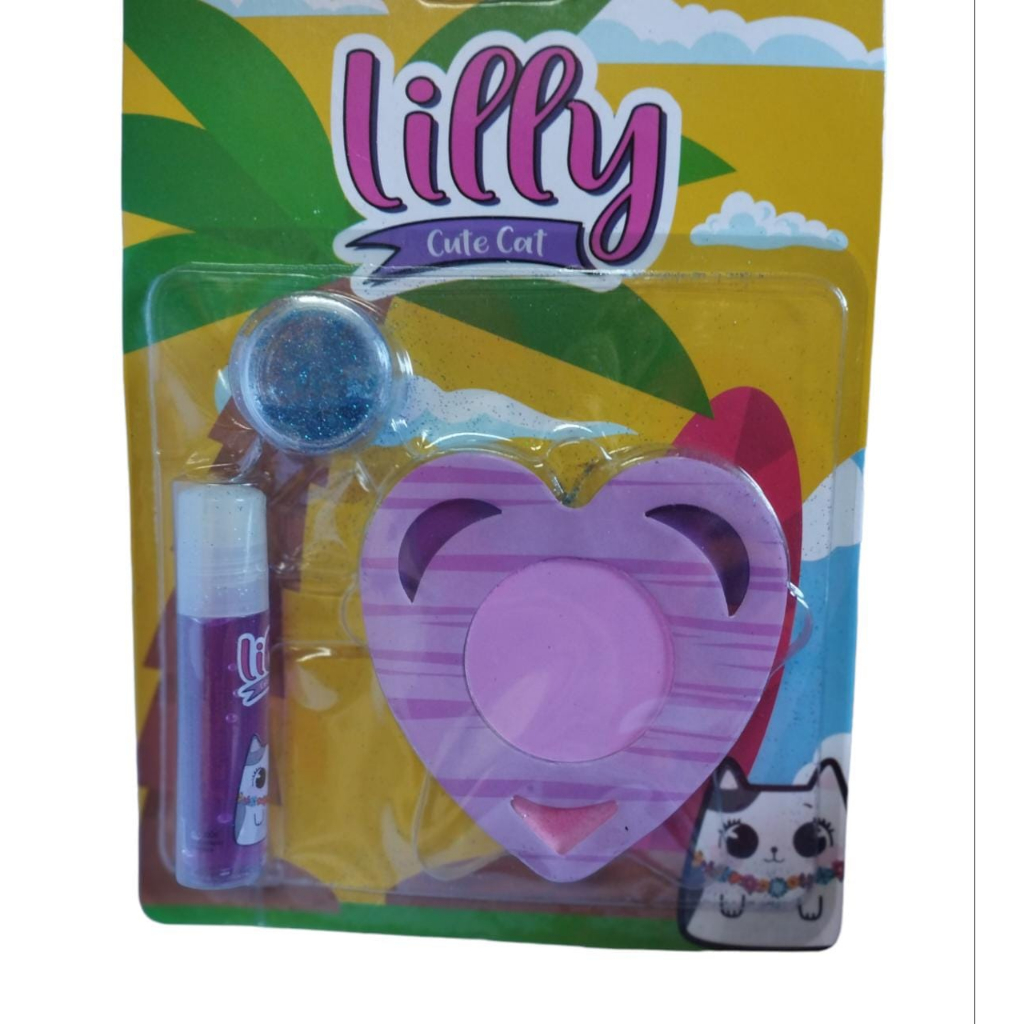 Kit infantil Lilly Cute Cat Coraçãozinho LLC0002 | Shopee Brasil