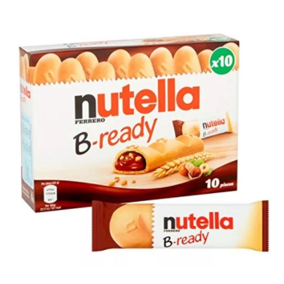 Nutella B-ready Biscoito Wafer 22g Display Com 10 Unidades | Shopee Brasil
