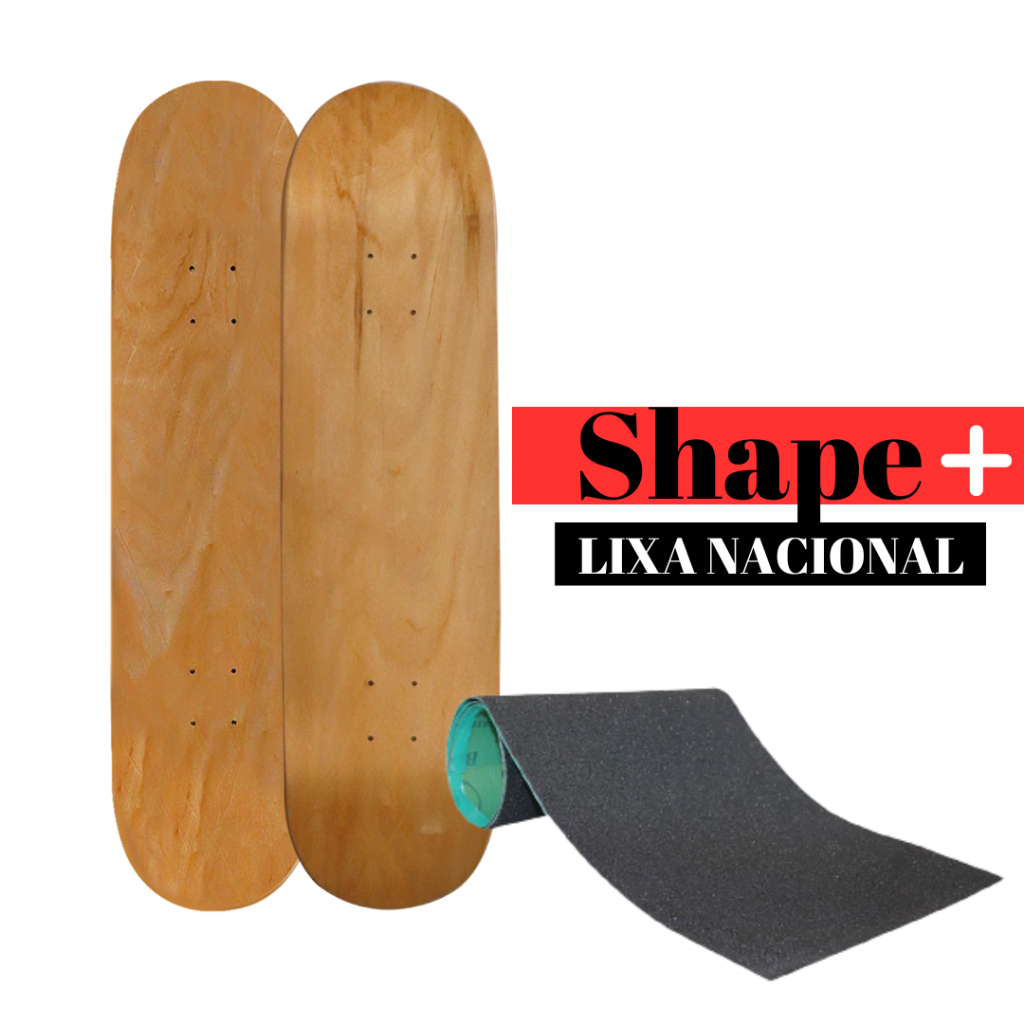 Shape Skate Marfim Liso Profissional Com Lixa Nacional | Shopee Brasil