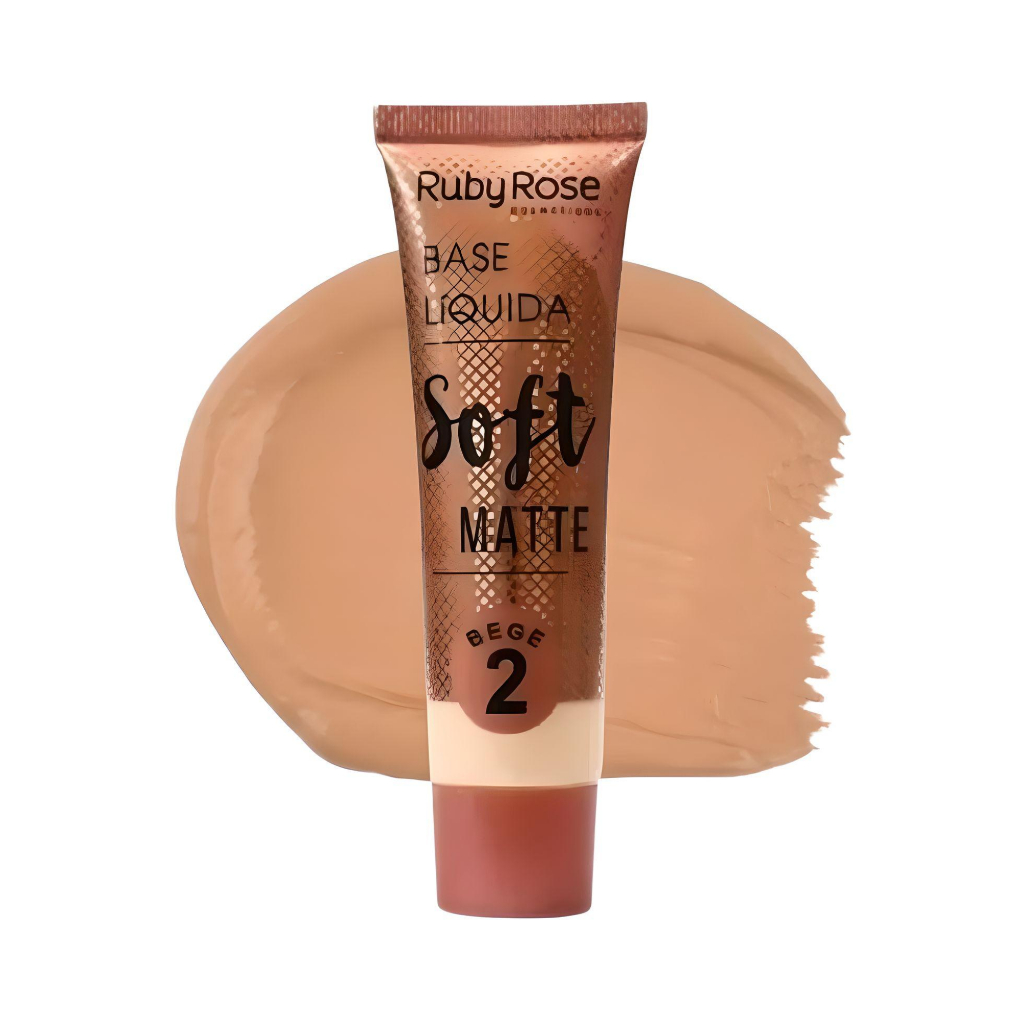Base Ruby Rose Líquida Soft Matte Bege Nº02 | Shopee Brasil