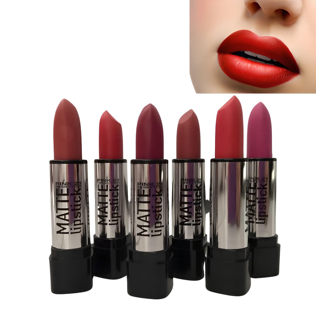 Novo Batom Matte Lipstick Pink 21 | Shopee Brasil