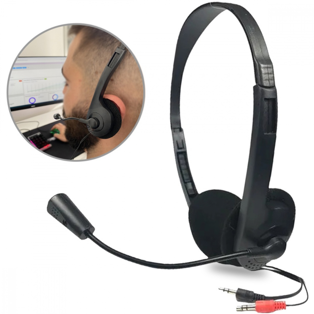 Fone com Microfone Para PC Notebook KA-753 | Shopee Brasil