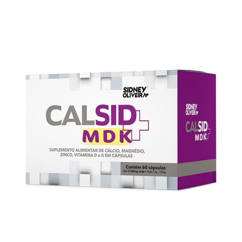 CÁLCIO + MAGNÉSIO + ZINCO + VITAMINA D3 + VITAMINA K2 - CALSID MDK 60 ...