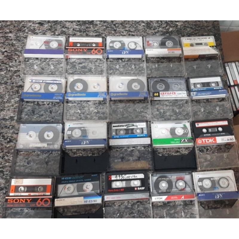 20 Fitas K7 Normal Usadas Ver Descrição Shopee Brasil