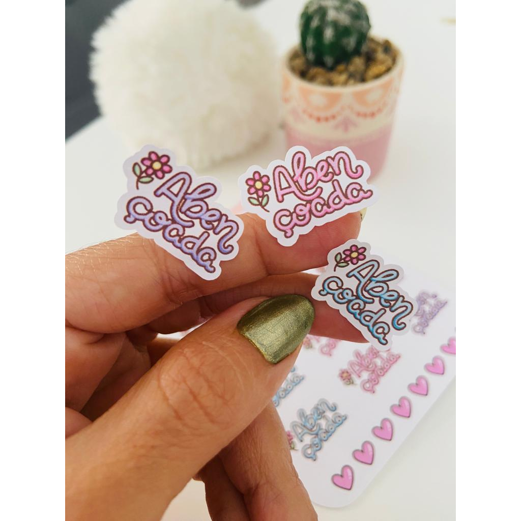 Cartela de adesivos para devocional, agendas, planner, cadernos ...