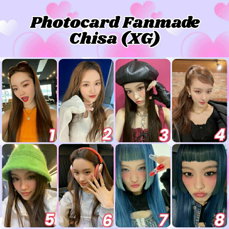 Photocard Chisa XG - Selca Fanmade | Shopee Brasil