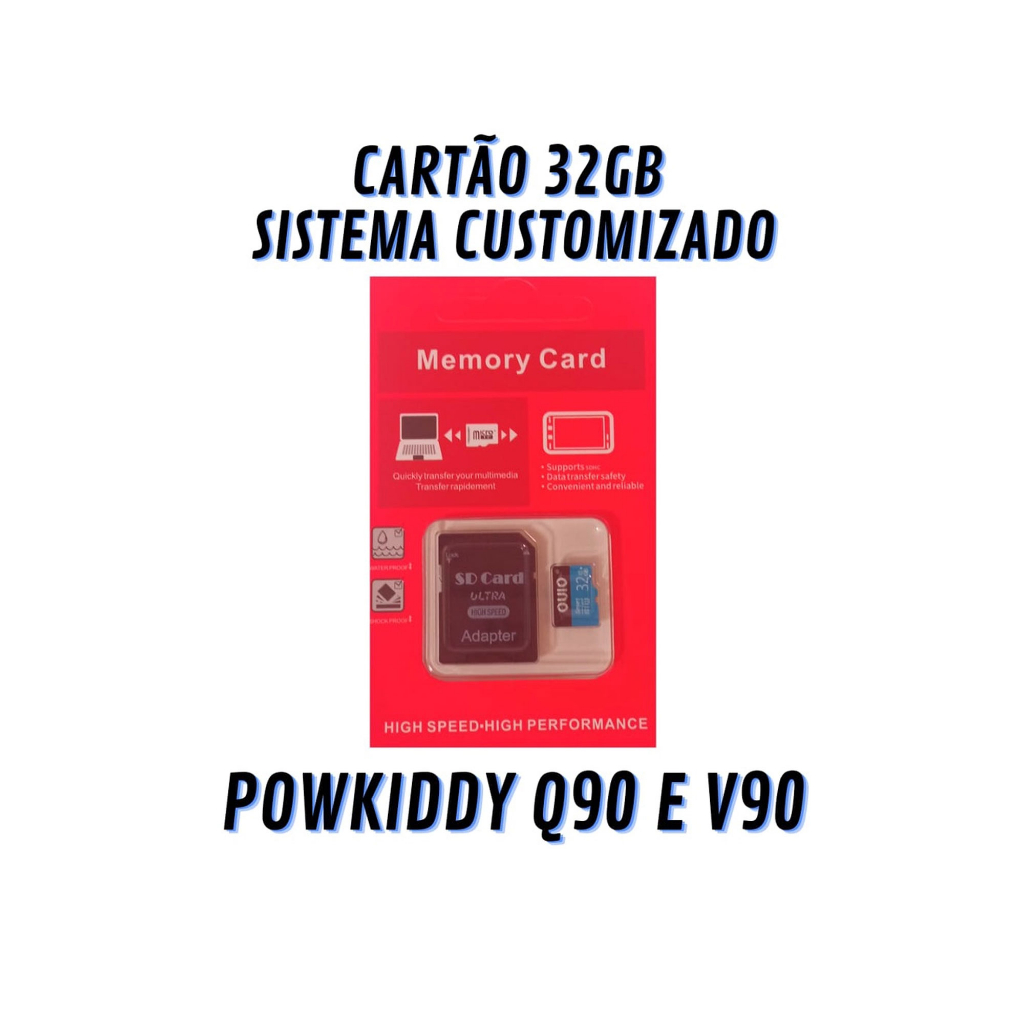 Cartão 32gb Com Sistema Customizado + Jogos Para Powkiddy Q90 e V90 ... Cartão 32gb Com Sistema Customizado + Jogos Para Powkiddy Q90 e V90 ...