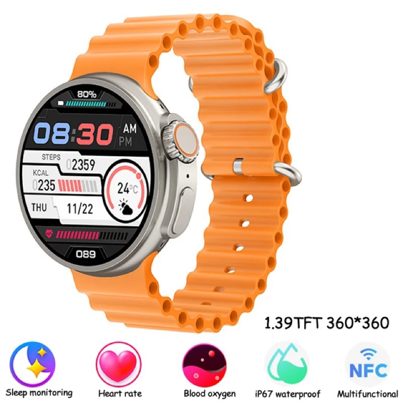 Smartwatch Ultra 9 Pro Redondo Multifunções Lançamento 2023 | Shopee Brasil