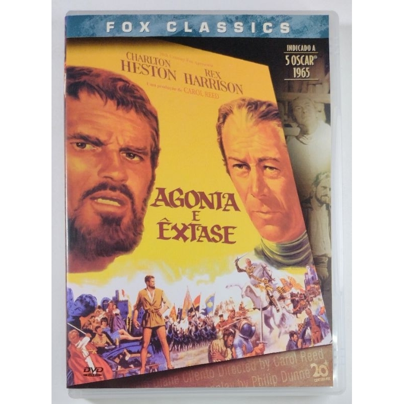 DVD Agonia e Êxtase (original) | Shopee Brasil