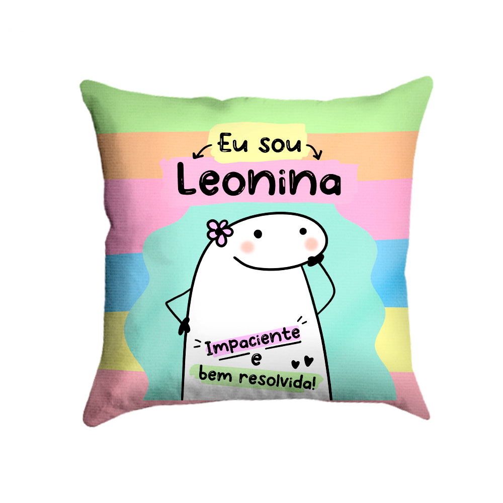 Almofada Flork Meme Signo Leão Leonina - Presente de Aniversário [40x40 ...