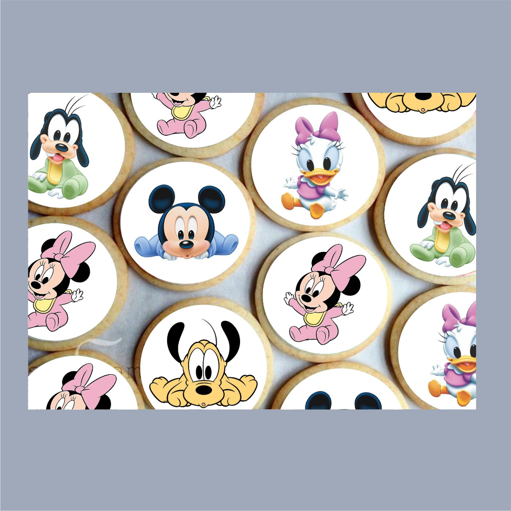 Papel arroz CORTADO para Pirulito de Isomalt, Bolacha ou biscoito ou Chocolate ou Cupcake 5cm ...