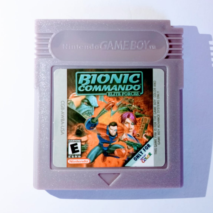 Bionic Commando Elite Forces Fita Nova Com Capinha Jogo Para Game Boy ...