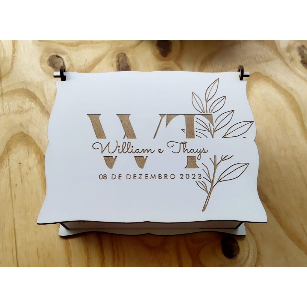 12 Caixas para Casamento em MDF 15x20x8 - Vários Modelos ...