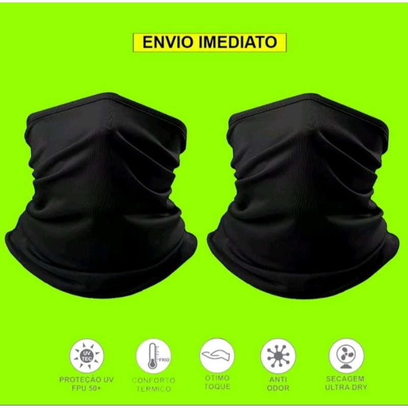 kit 2 Mascara Gola Balaclava Lisa Multifuncional | Shopee Brasil