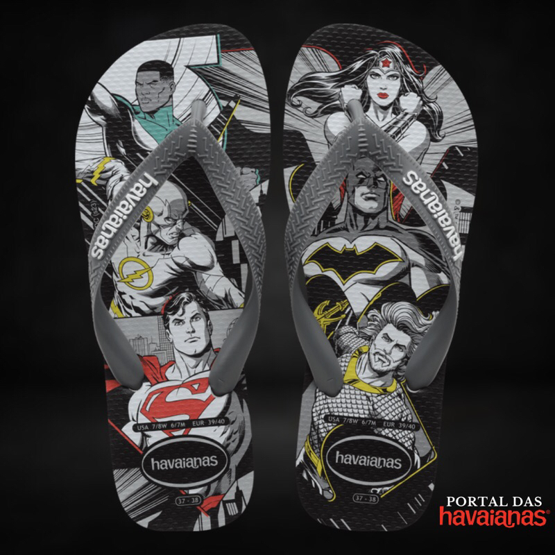 Chinelo Havaianas top heróis DC ORIGINAL | Shopee Brasil