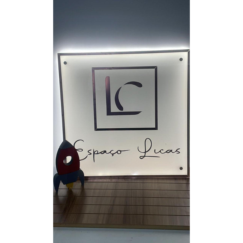 Placa Led neon 80x80cm em Acrilico letreiro personalizado | Shopee Brasil