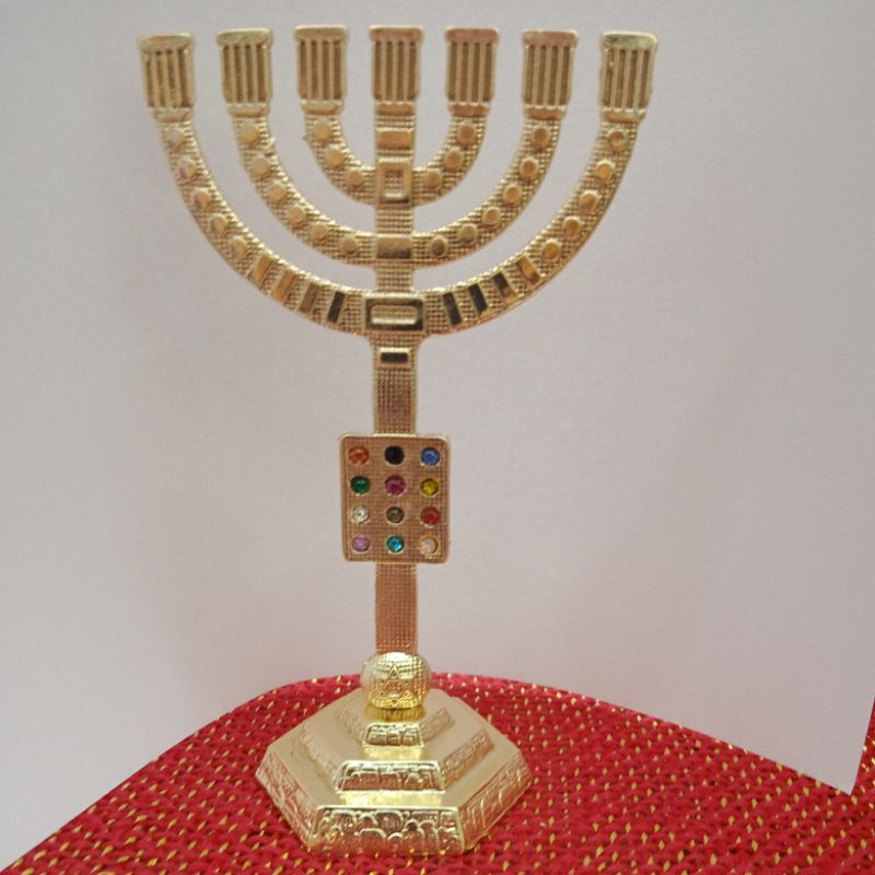 candelabro,menora,doze tribo,Israel,estrela de davi | Shopee Brasil
