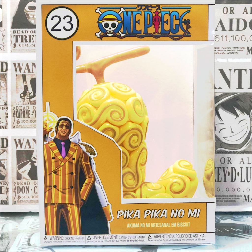 Action Figure -Akuma no mi - Pika Pika No Mi + Caixa - One Piece -Mangá ...