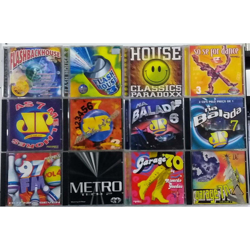 CD Flash House Eurodance Anos 90 Dance Music Eletrônica Coletâneas De ...