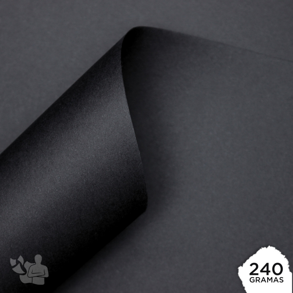 Papel Kraft Card Plus 240g A4 (black) 25 Folhas | Shopee Brasil
