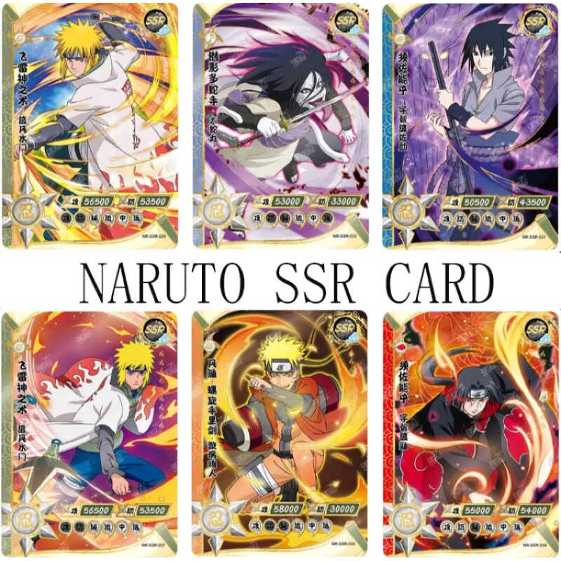 Naruto Shippuden SSR Card Game Foil Kayou TCG/CCG Cards Raros Sasuke Sakura Minato Kakashi ...