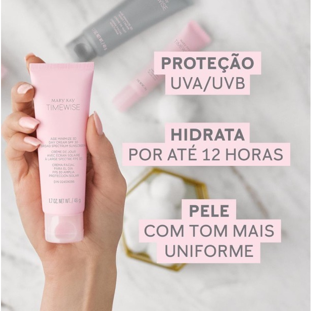 Creme Diurno FPS 30 ou SEM FPS TimeWise 3D Mary Kay Validade 2026 | Shopee Brasil