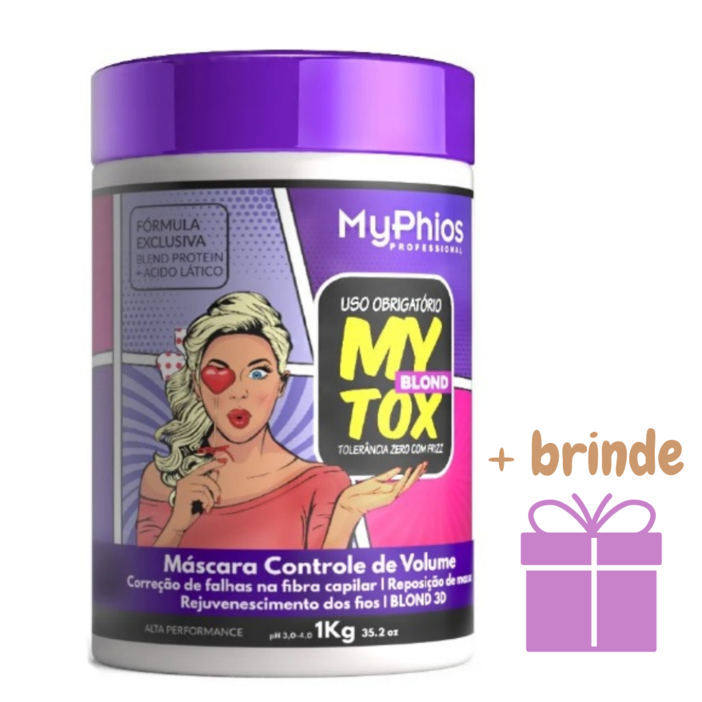 Redutor de volume Capilar MYTOX BLOND MyPhios Professional - 1 Kilo ...