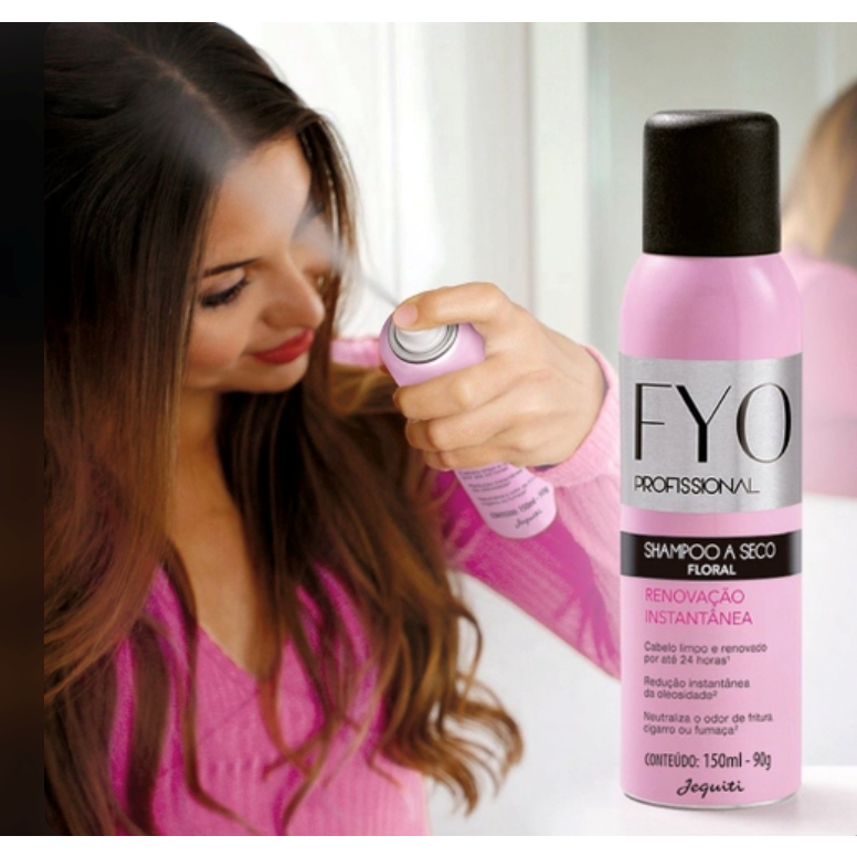 Jequiti Shampoo a Seco Floral Fyo Profissional Renovação Instantânea ...