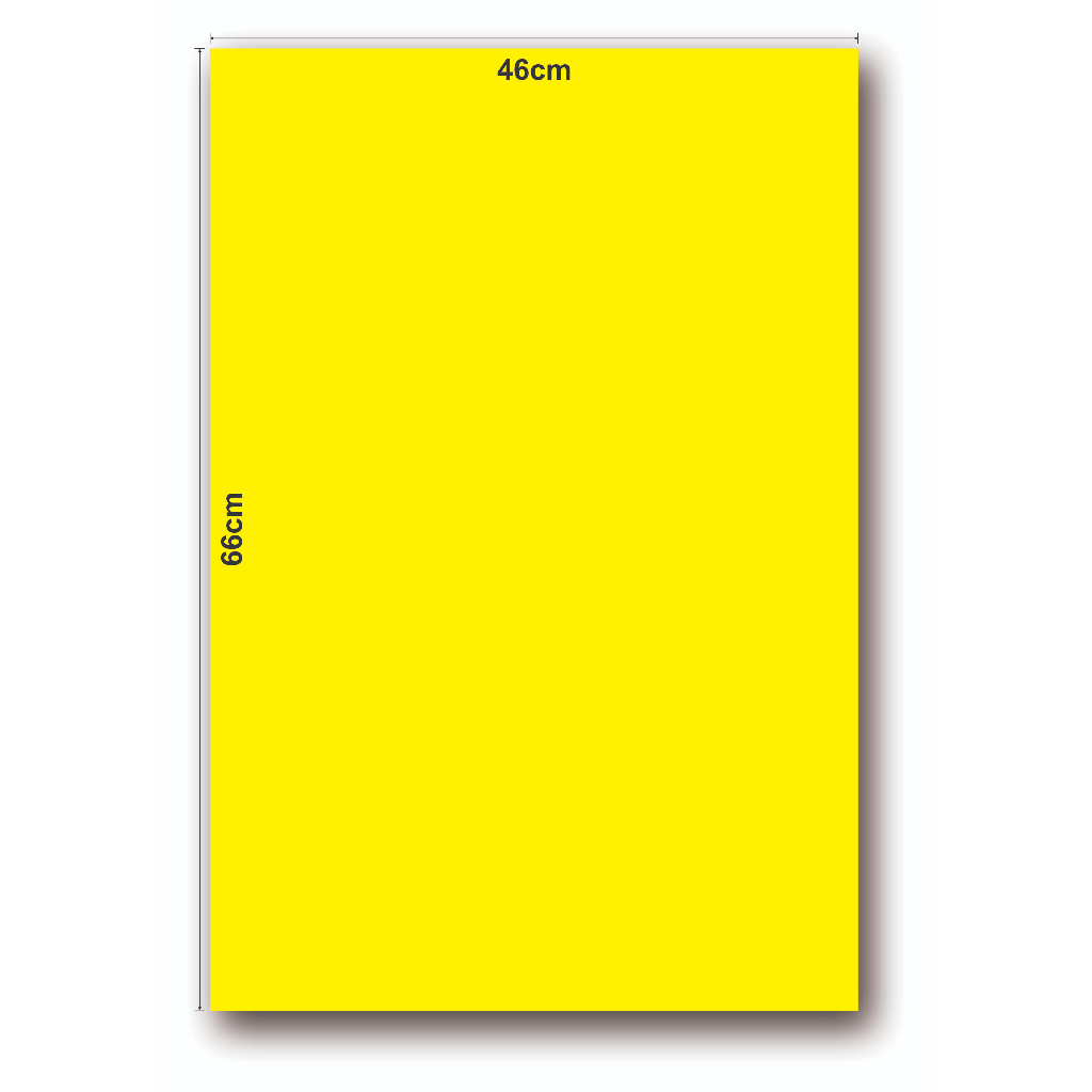 Cartaz Cartão Cartolina Amarelo Liso Duplex 250g 66x46cm 100 Unidades ...