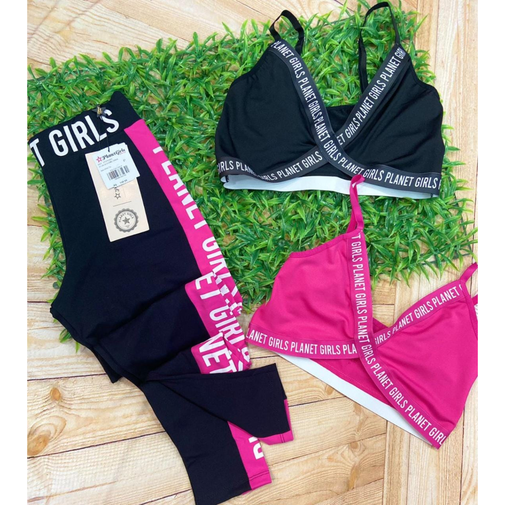 TOP LOGO PLANET GIRLS PRETO | Shopee Brasil