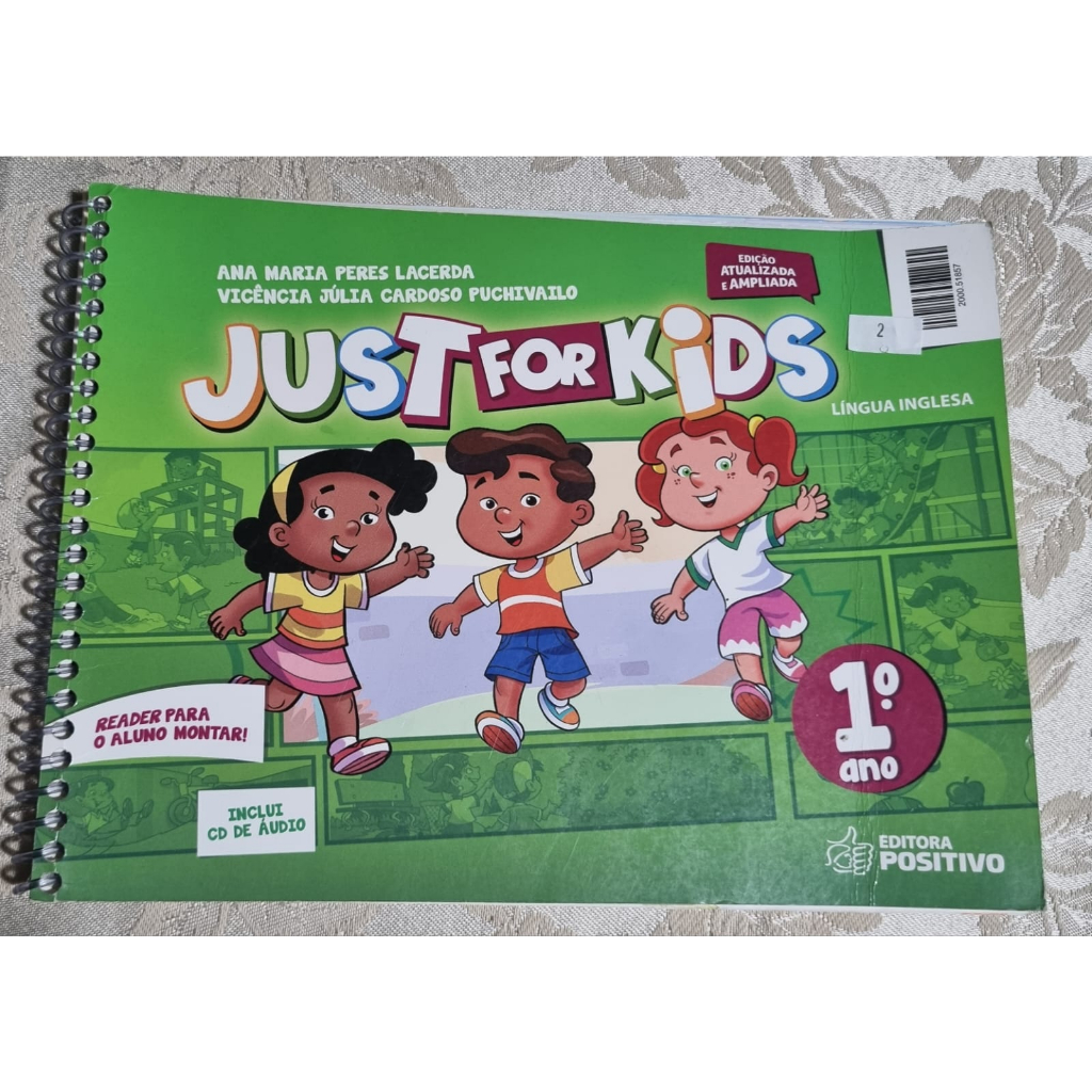 Livro Inglês Just For Kids 1º ano + CD de Áudio - Didático | Shopee Brasil