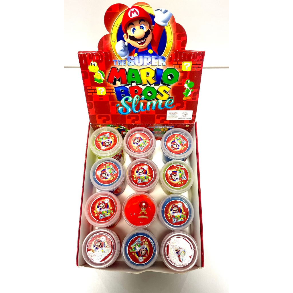 Slime Surpresa Super Mario caixa com 12 | Shopee Brasil