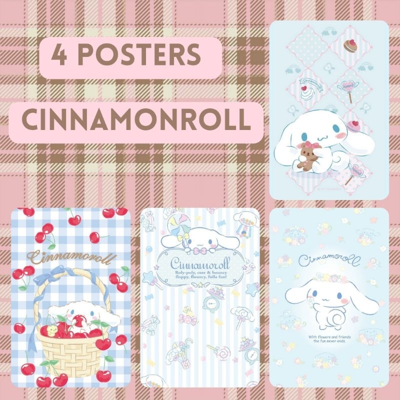 4 posters Cinnamonroll Sanrio (leia a descrição) | Shopee Brasil
