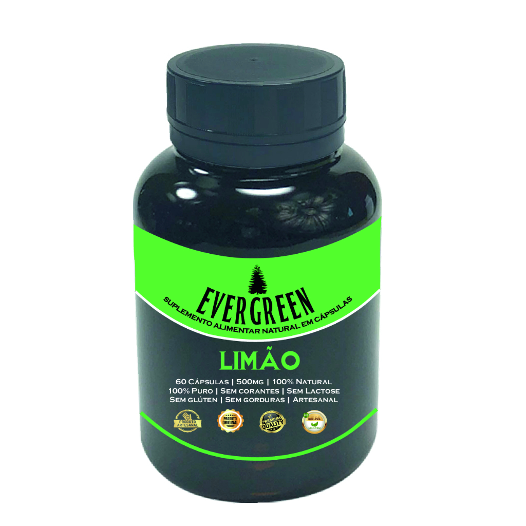 Limão: Suplemento Natural Em Cápsulas 500mg: 01 Frasco | Shopee Brasil