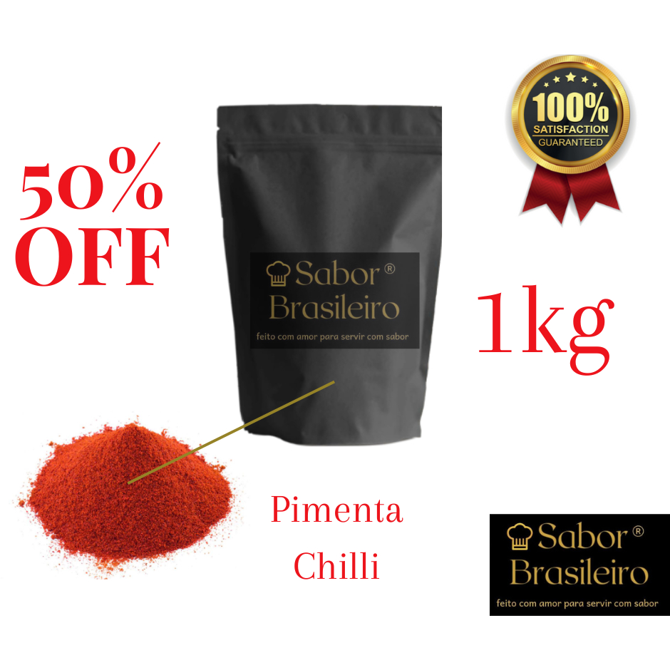 Pimenta Chilli Sabor brasileiro tempero 100% natural, sem conservantes ...