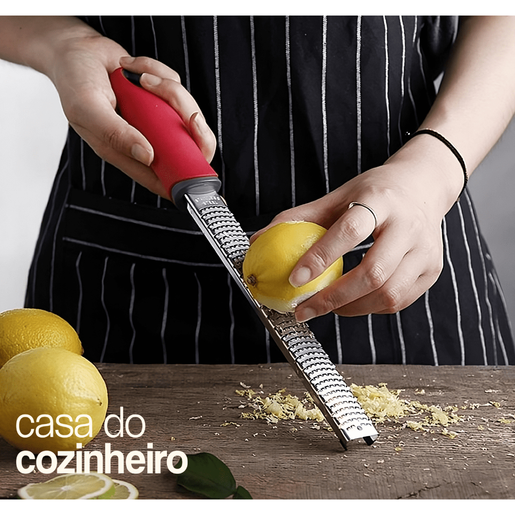 Ralador Raspador Limão Queijo Noz Moscada Inox Com Cabo Emborrachado ...