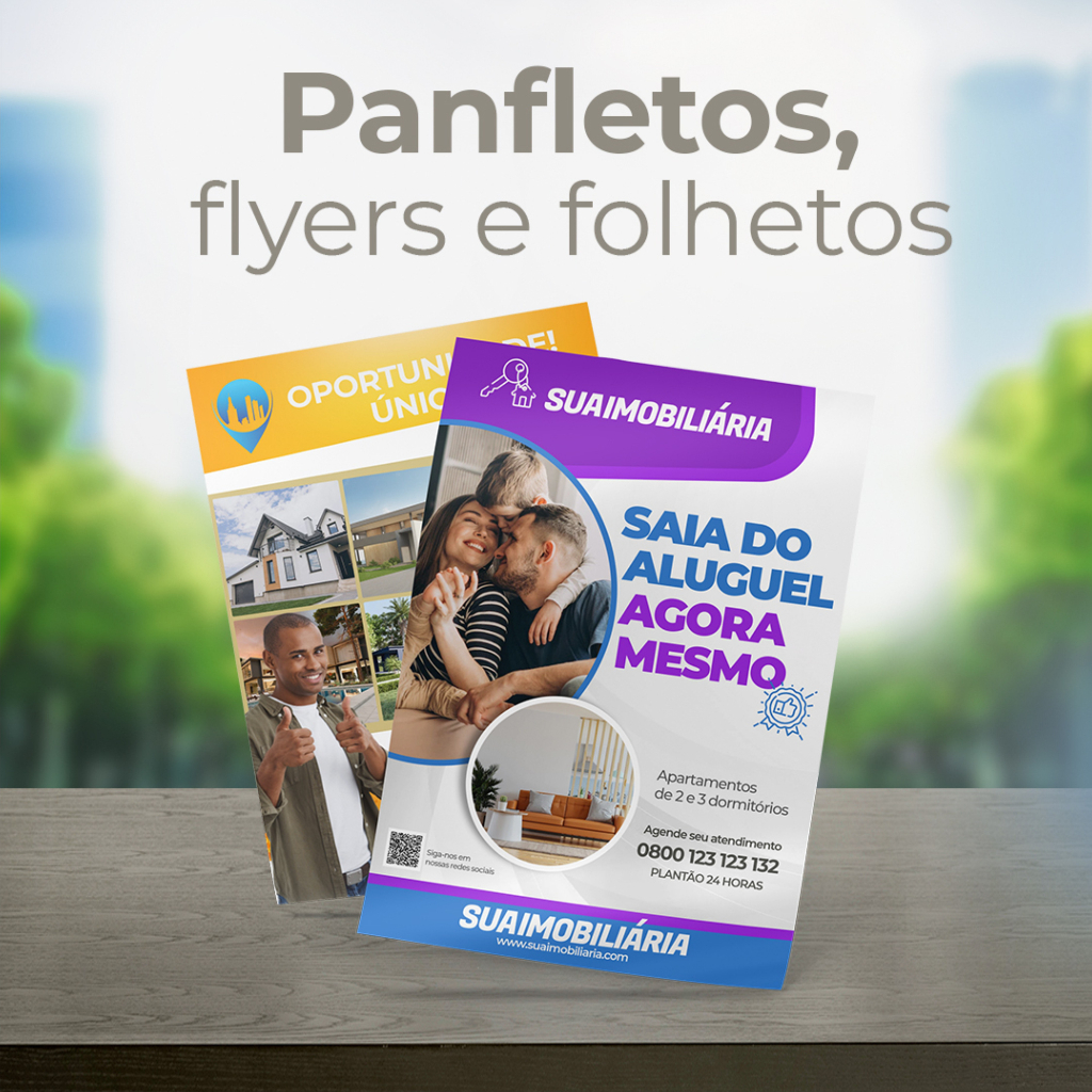 500 Panfletos Coloridos Produção 1 Dia Folheto Flyer Panfleto ...